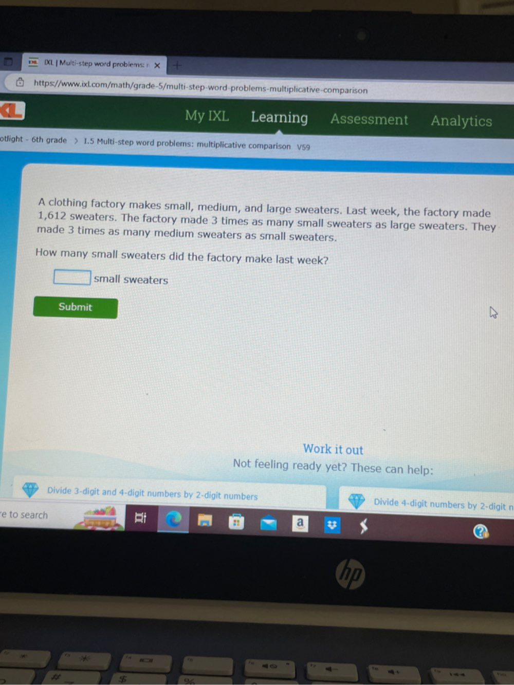 Solved: IXL | Multi-step word problems: n https://www.ixl.com/math ...