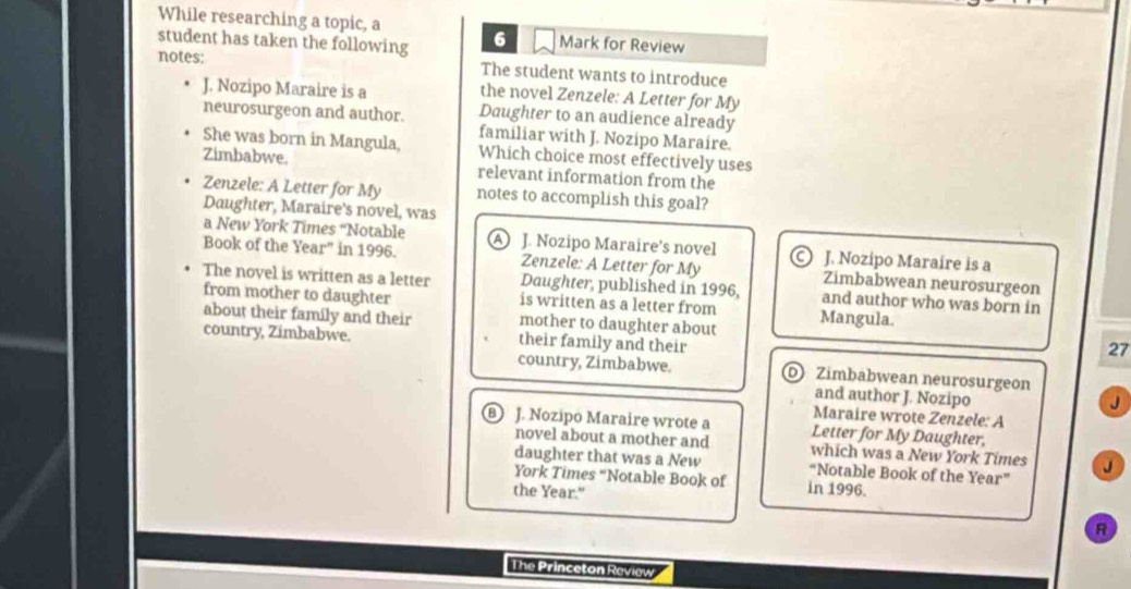 Solved: While researching a topic, a student has taken the following 6 ...