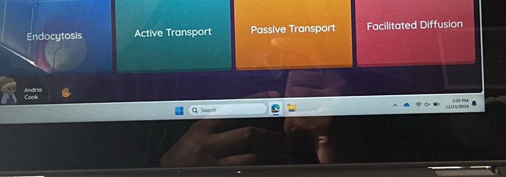 Solved: Endocytosis Active Transport Passive Transport Facilitated ...