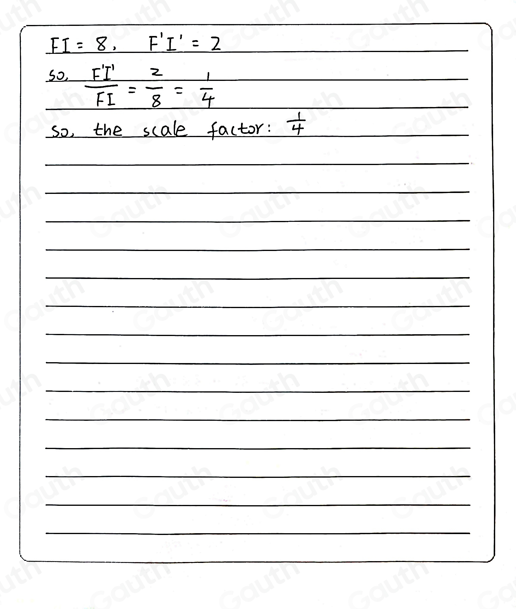 Solved: The parallelogram F'G'H'I' is a dilation of the parallelogram ...