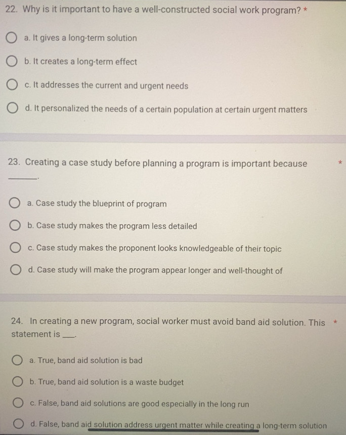 Solved: Why is it important to have a well-constructed social work ...