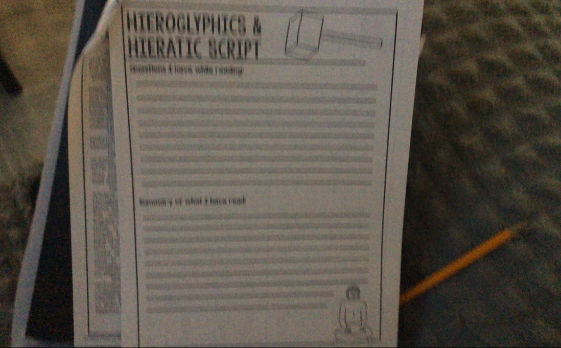 Solved: HIEROGLYPHICS & HIERATIC SCRIPT Guntons Elors whês codng Bamary ...