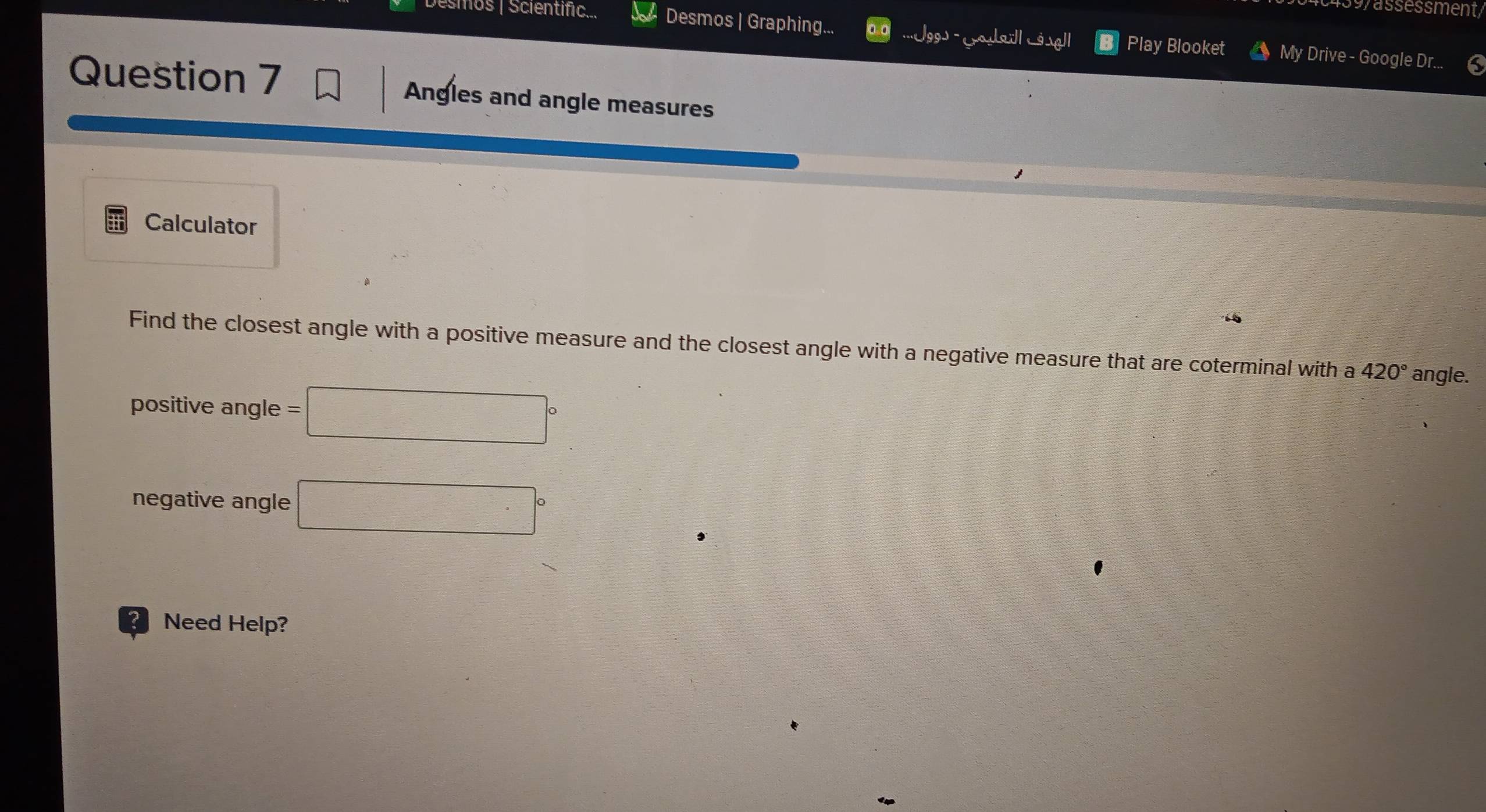 Résolu :439/assessment/ esmos | Scientific... Desmos | Graphing ...