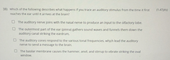 Solved: Which of the following describes what happens if you trace an ...