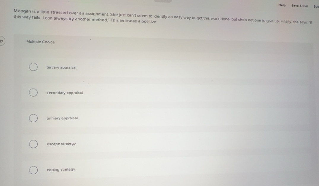 Solved: Help Seve & Exit Sul Meegan is a little stressed over an ...