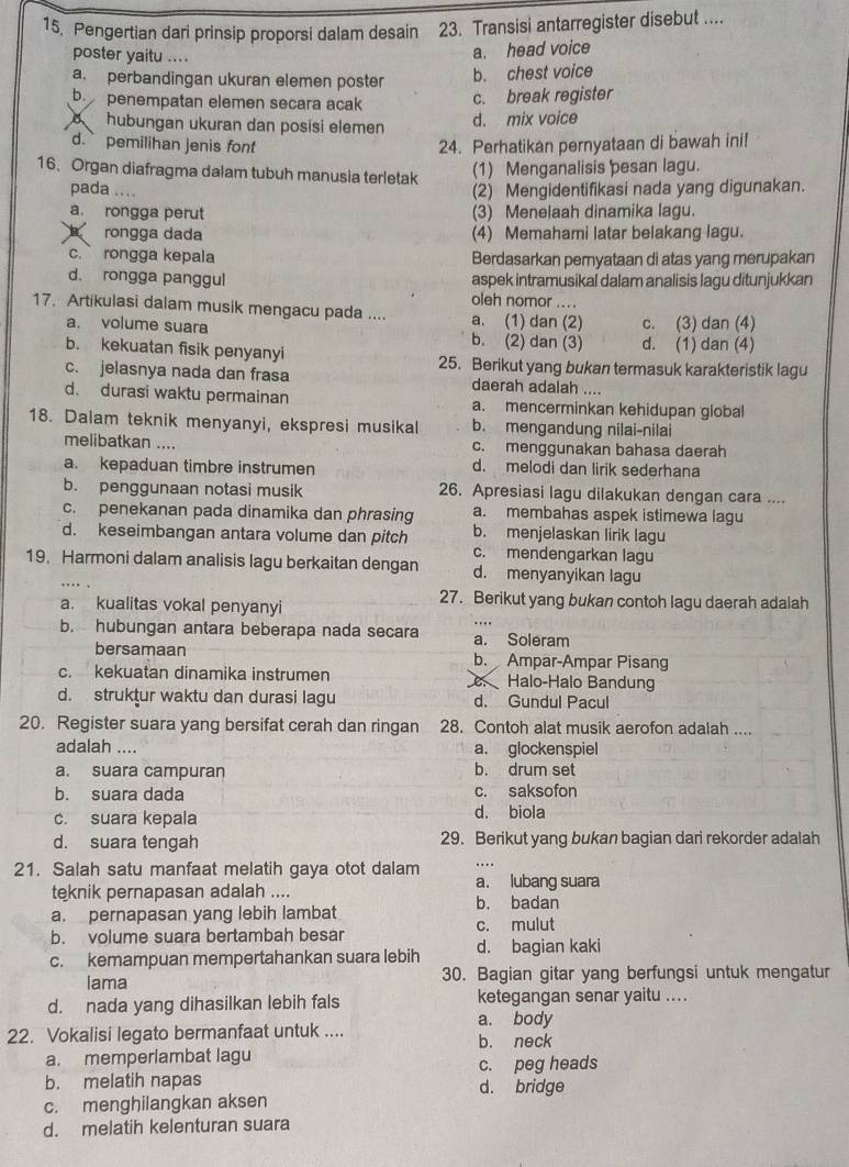 Telah dijawab:Pengertian dari prinsip proporsi dalam desain 23 ...