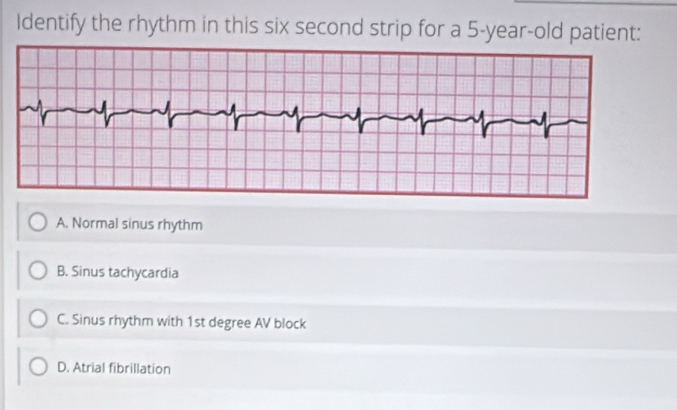 Solved: Identify the rhythm in this six second strip for a 5-year-old ...
