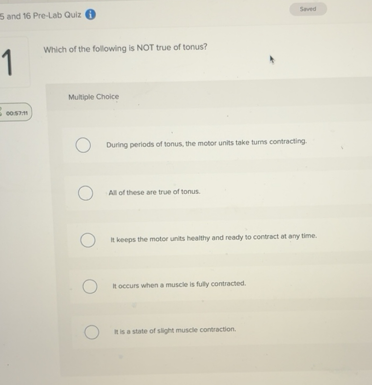 Solved: Saved 5 and 16 Pre-Lab Quiz i 1 Which of the following is NOT ...