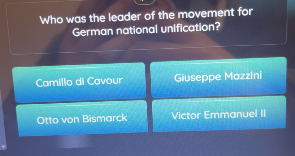 Gelöst:Who was the leader of the movement for German national ...