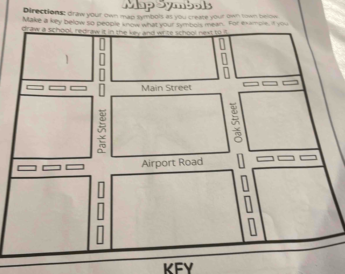 Solved: Map Symbols Directions: draw your own map symbols as you create ...