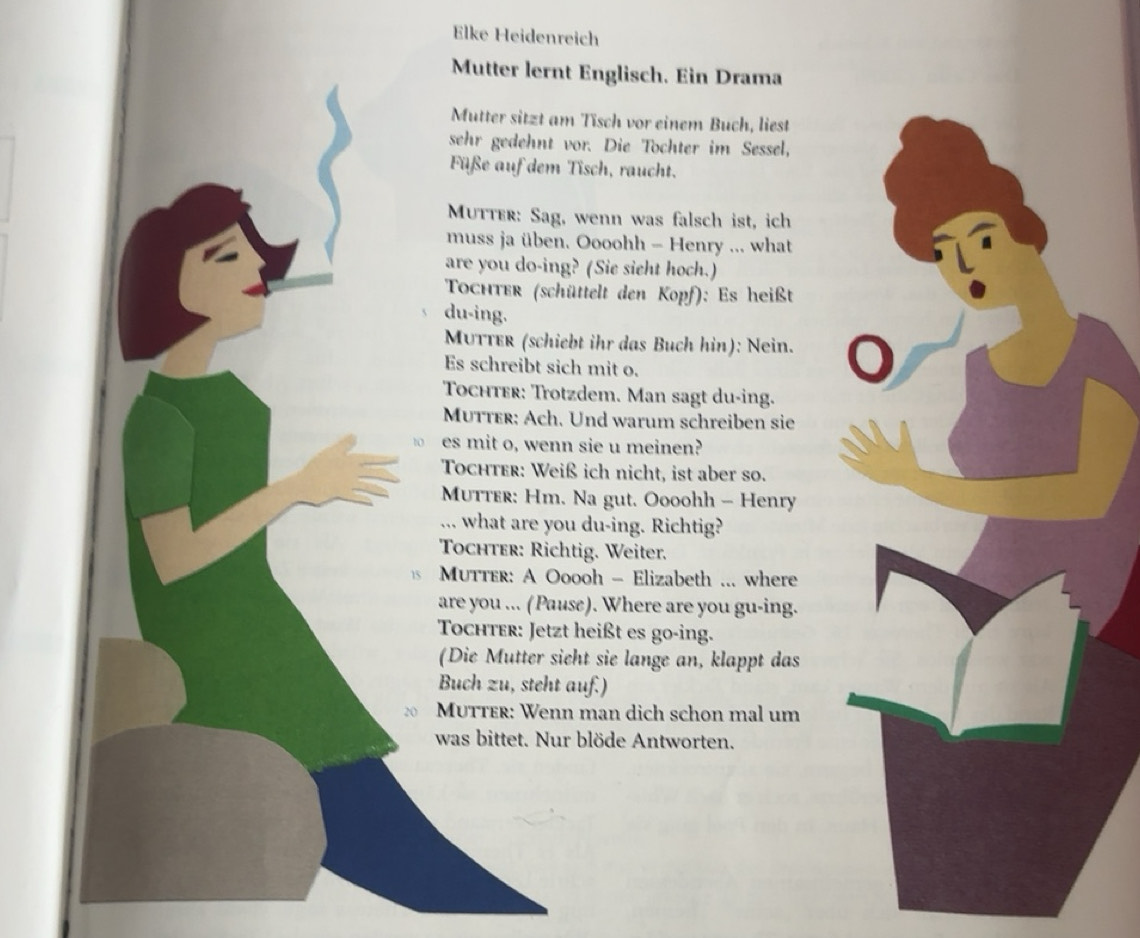 Gelöst:Elke Heidenreich Mutter lernt Englisch. Ein Drama Mutter sitzt ...