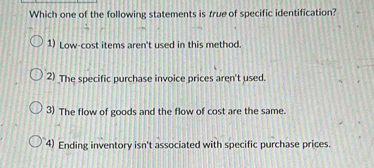 Solved: Which one of the following statements is true of specific ...
