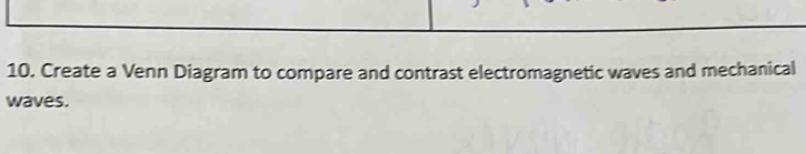 Solved: Create a Venn Diagram to compare and contrast electromagnetic ...