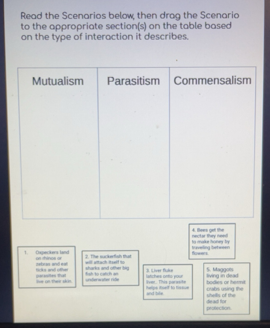 Solved: Read the Scenarios below, then drag the Scenario to the ...