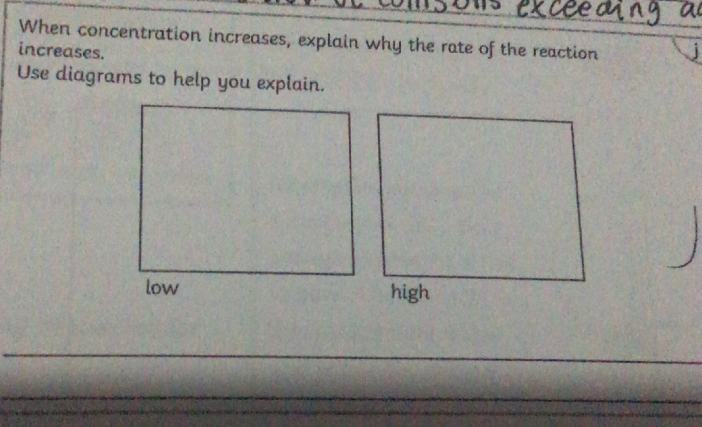 Solved: When concentration increases, explain why the rate of the ...