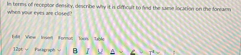 Solved: In terms of receptor density, describe why it is difficult to ...