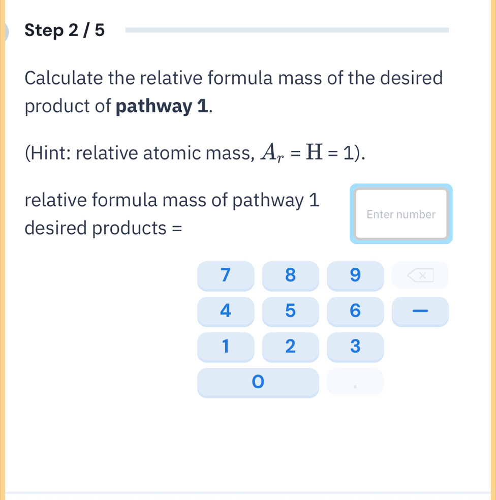 Résolu :Calculate the relative formula mass of the desired product of ...