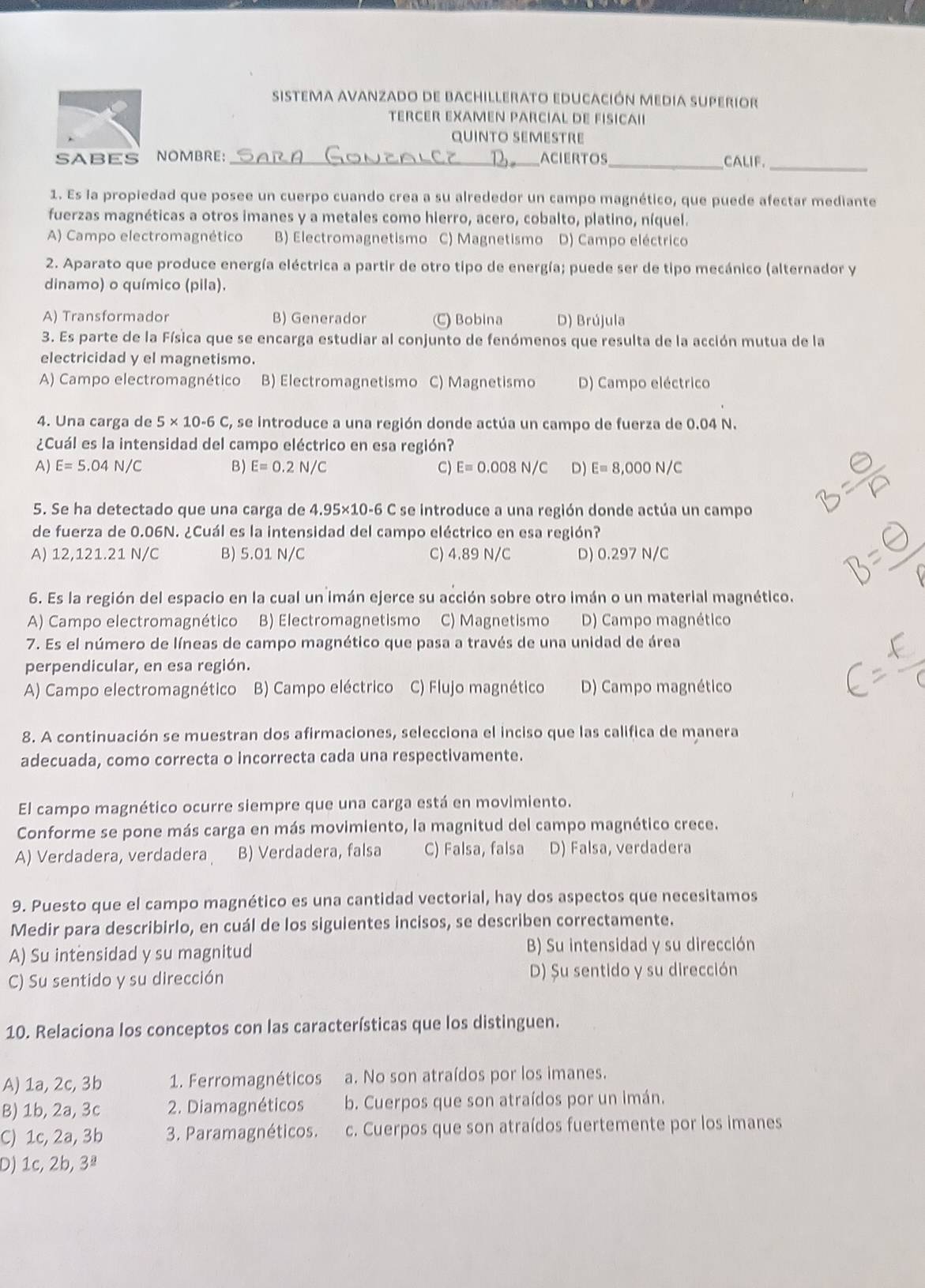 Resuelto:sistema avanzado de bachillerato educación media superior ...