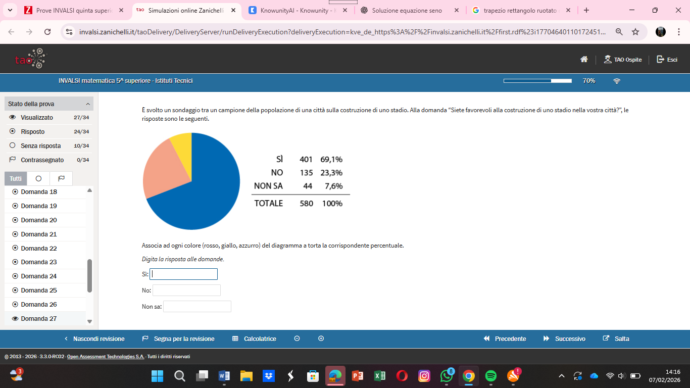 Risolto:Prove INVALSI quinta superic × tạo Simulazioni online ...
