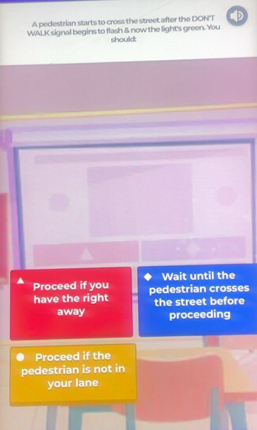 Solved: A pedestrian starts to cross the street after the DONT WALK ...