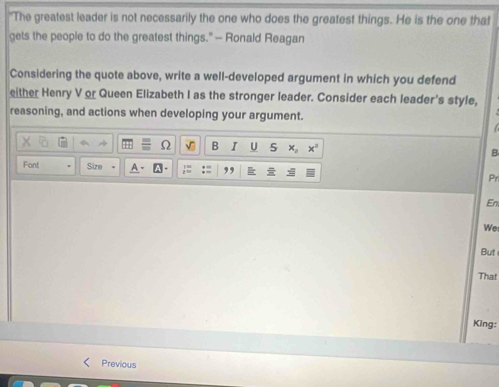 Solved: "The greatest leader is not necessarily the one who does the ...