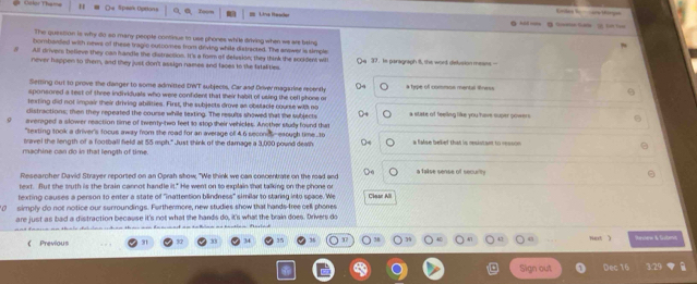 Solved: De Speak Options Doom Lina Reader immion Poin The question is ...