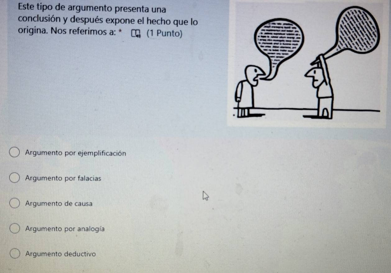 Resuelto:Este tipo de argumento presenta una conclusión y después ...