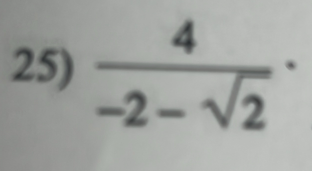 Solved: 4/-2-sqrt(2) · [Math]
