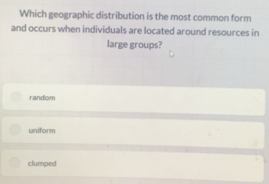 Resuelto:Which geographic distribution is the most common form and ...