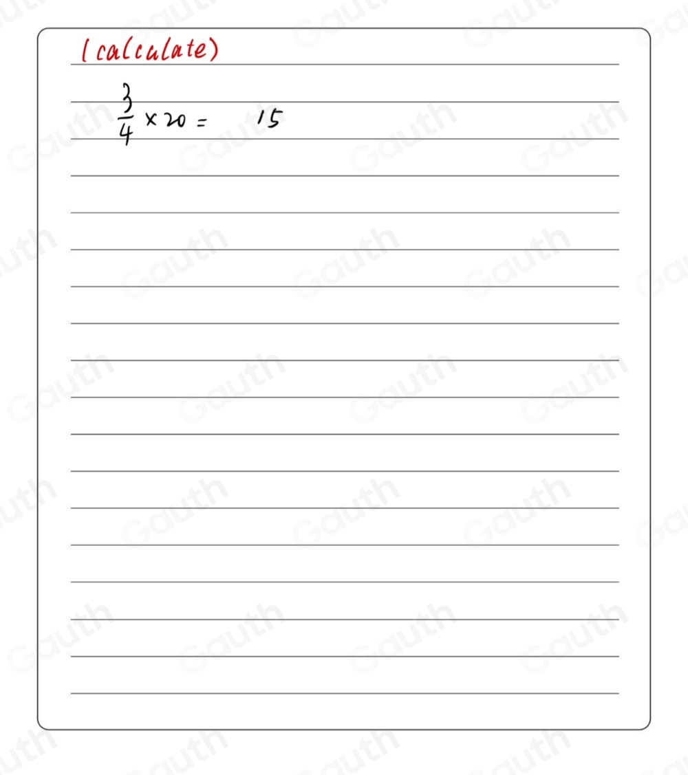 Solved: Logan wants to multiply 3/4 * 20.so. he puts 20 triangles into ...