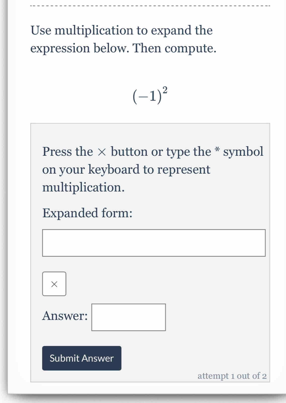 Solved: Use multiplication to expand the expression below. Then compute ...