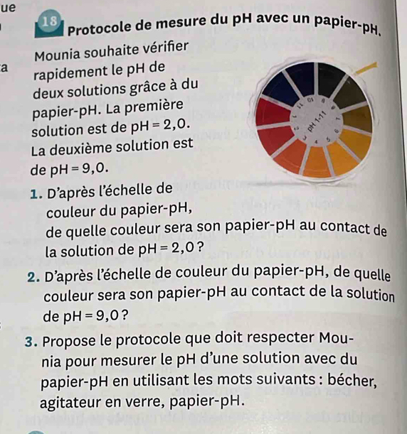 Résolu :ue 18 Protocole de mesure du pH avec un papier-pH. Mounia ...