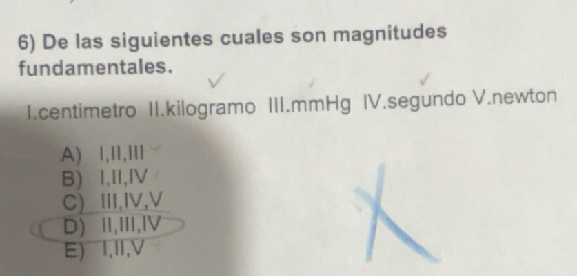 Resuelto:De las siguientes cuales son magnitudes fundamentales. 1 ...