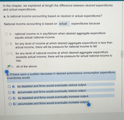 Solved: In the chapter, we explained at length the difference between ...