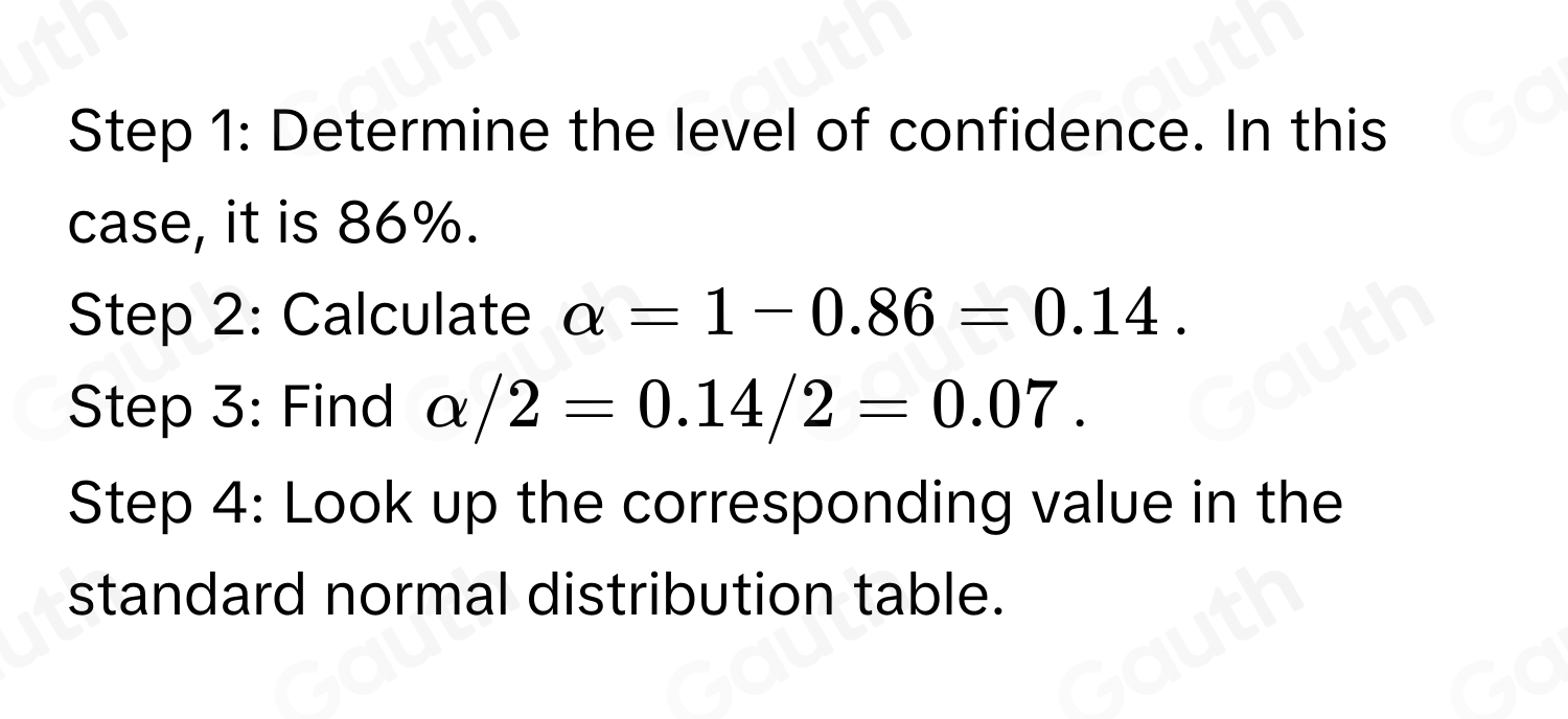 Solved: Find the critical value z_a/2 needed to construct a confidence ...