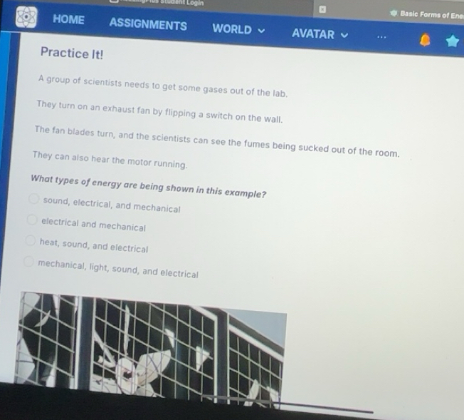 Gelöst:Student Log in Basic Forms of Ene HOME ASSIGNMENTS WORLD AVATAR ...