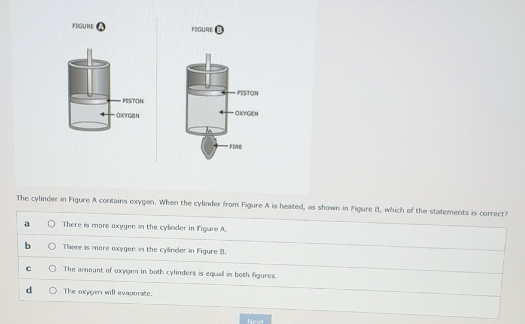 Solved: FIGURE FIGURE PISTON PISTON OXYGEN OXYGEN FIRE The cylinder in ...