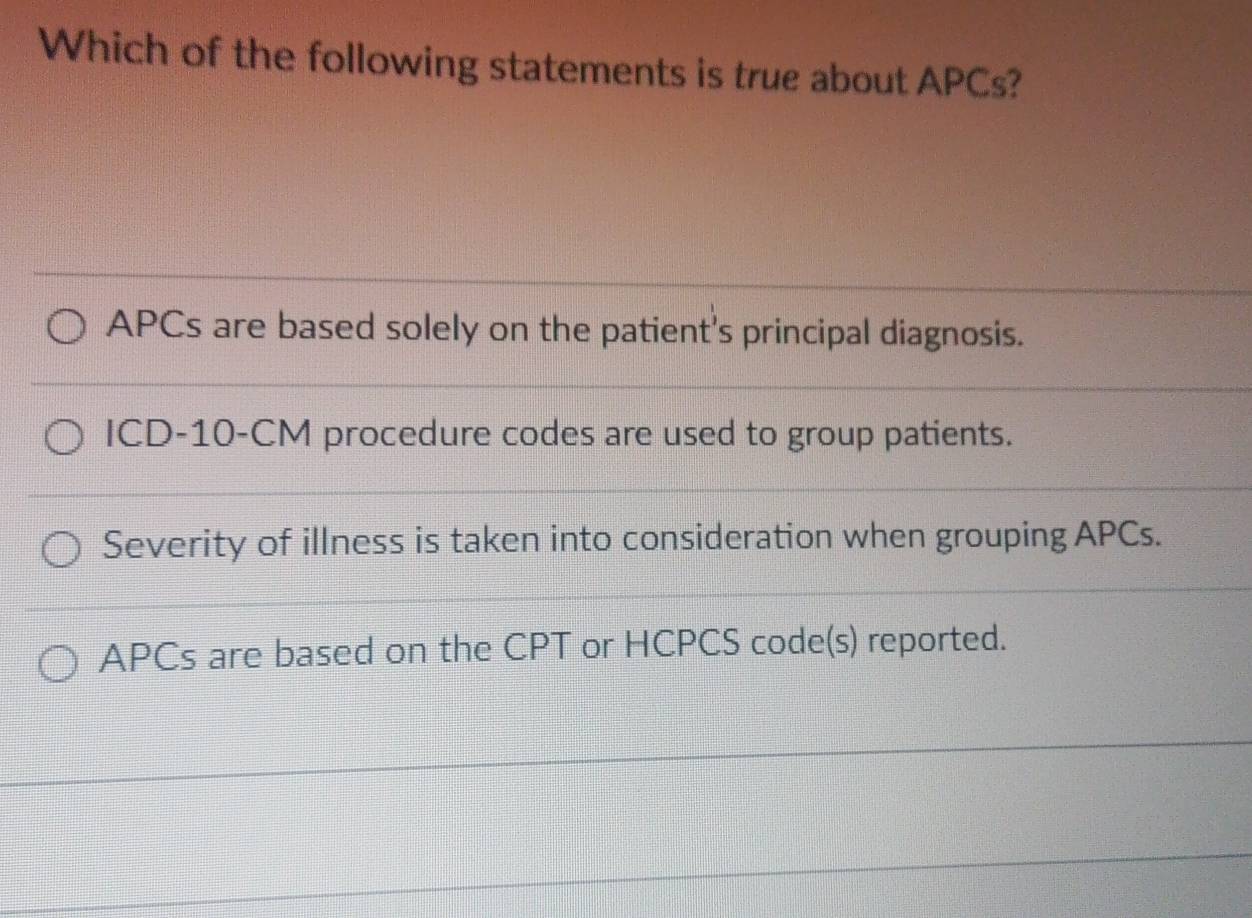 Solved: Which of the following statements is true about APCs? APCs are ...