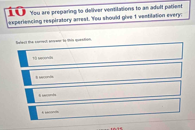 Solved: You are preparing to deliver ventilations to an adult patient ...