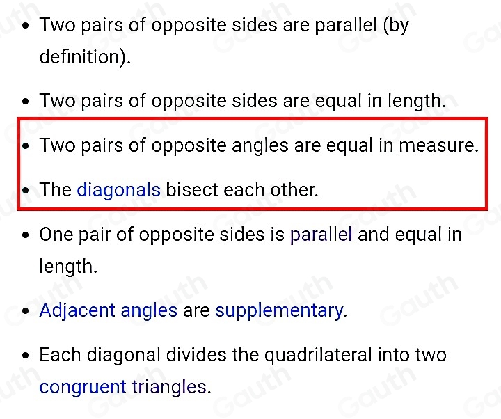 Solved: In the figure, quadrilateral MNPQ is a parallelogram. Which of ...