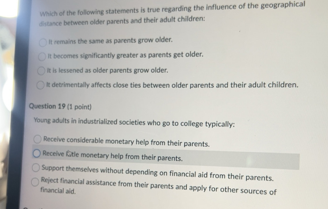 Solved: Which of the following statements is true regarding the ...