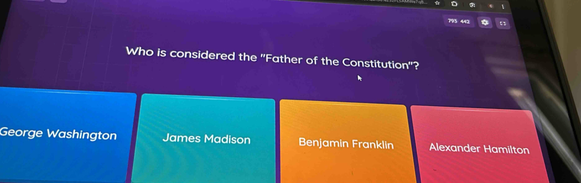 Solved: 793 442 Who is considered the ''Father of the Constitution ...