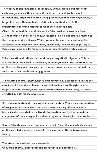 Solved: 0 / 2 pts According to the theory of endosymbiosis, the origin ...