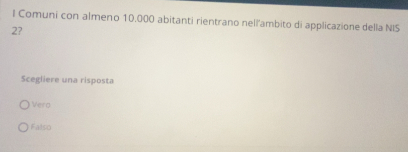 Risolto:Comuni con almeno 10.000 abitanti rientrano nell’ambito di ...