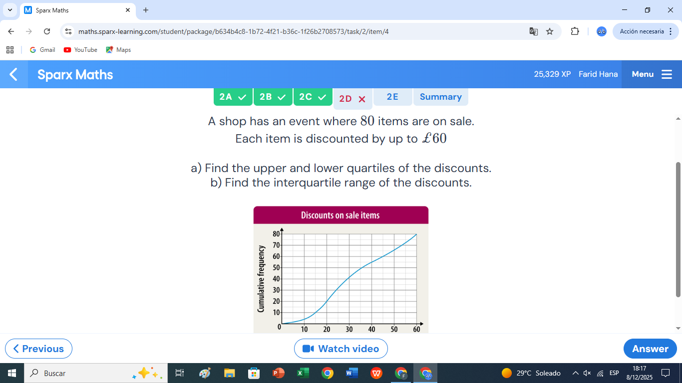 Resuelto:Sparx Maths × + ₹maths.sparx-learning.com/student/package ...