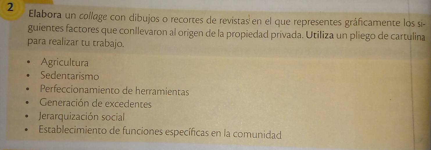 Resuelto:Elabora un collage con dibujos o recortes de revistas en el ...