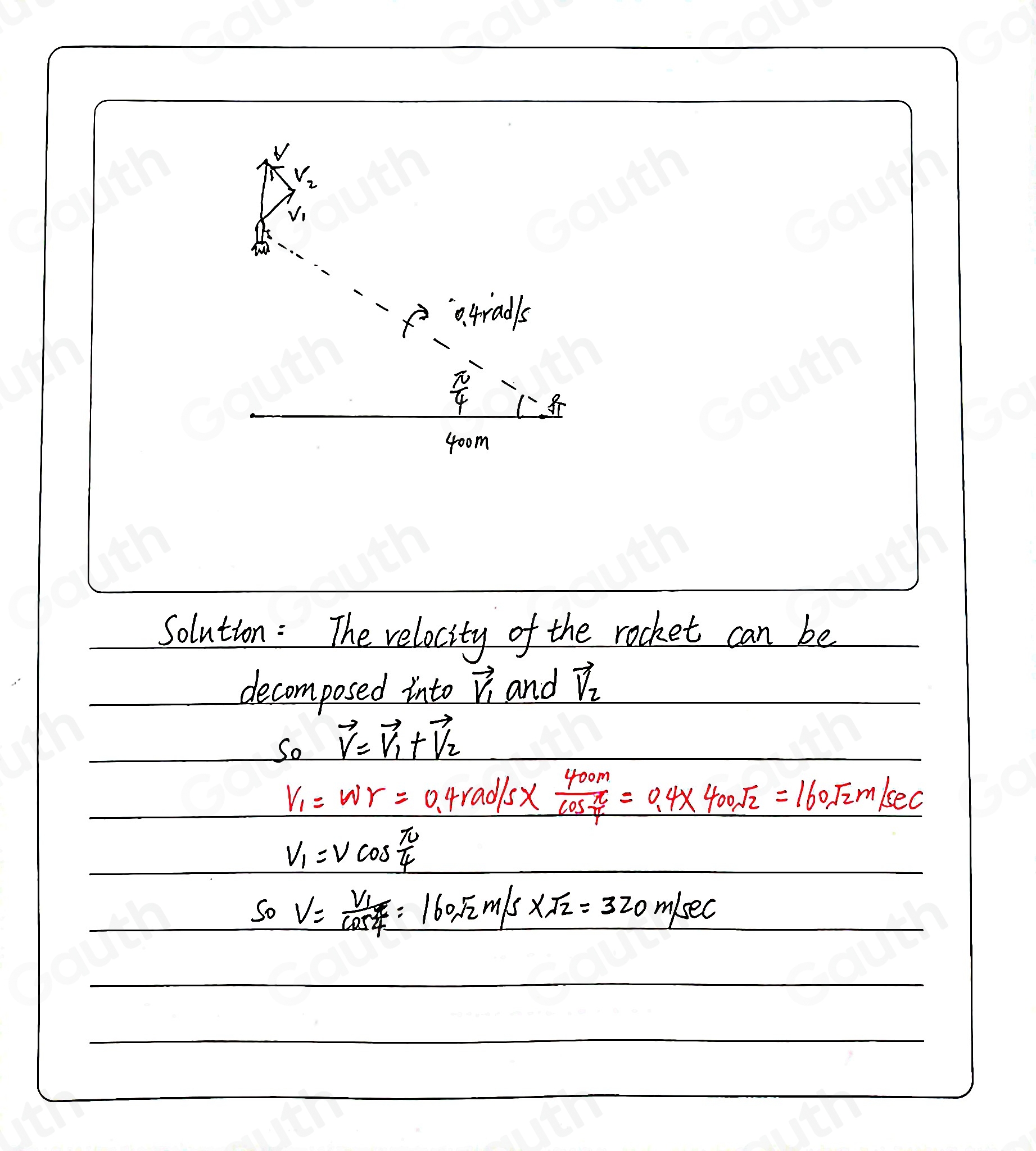 Solved: A stomp rocket is launched straight into the air and iß being ...