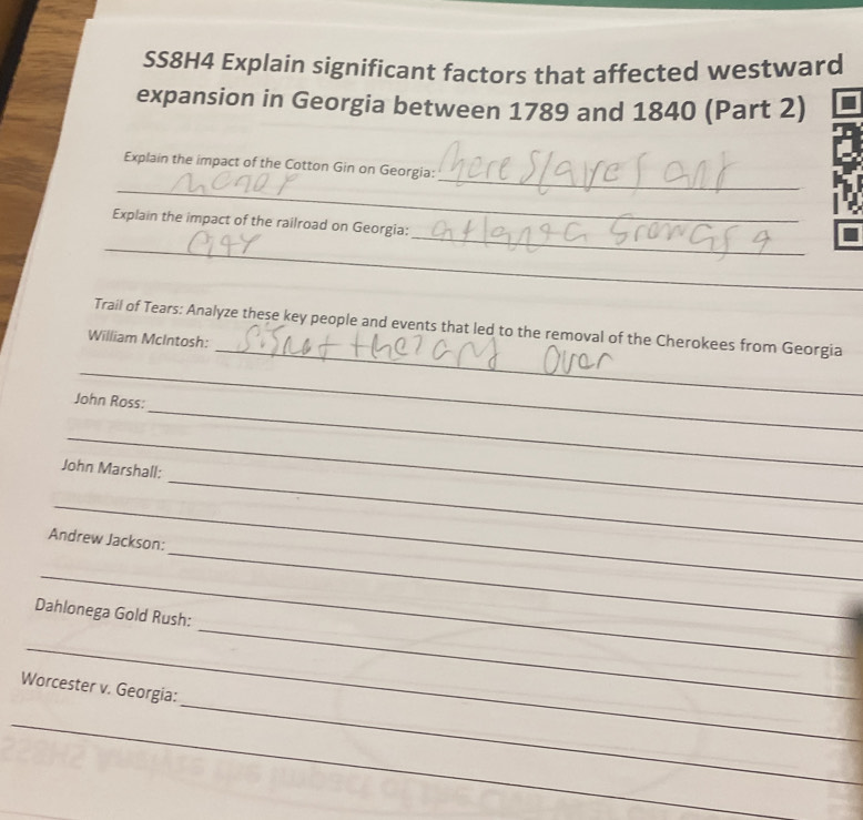 Solved: SS8H4 Explain significant factors that affected westward ...
