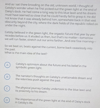 Solved: And as I sat there brooding on the old, unknown world, I ...