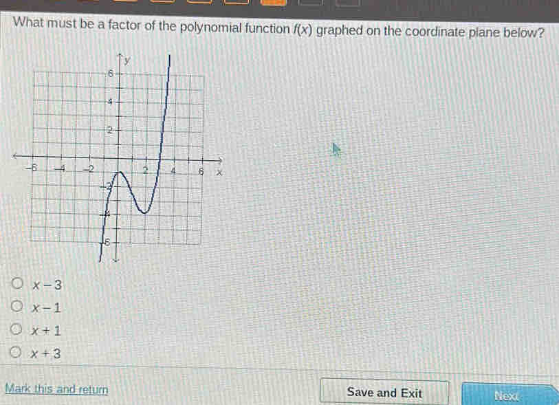Solved: What must be a factor of the polynomial function f(x) graphed ...